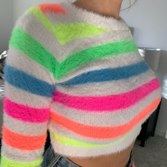 Sweaters | Fuzzy Cropped Sweater | Poshmark